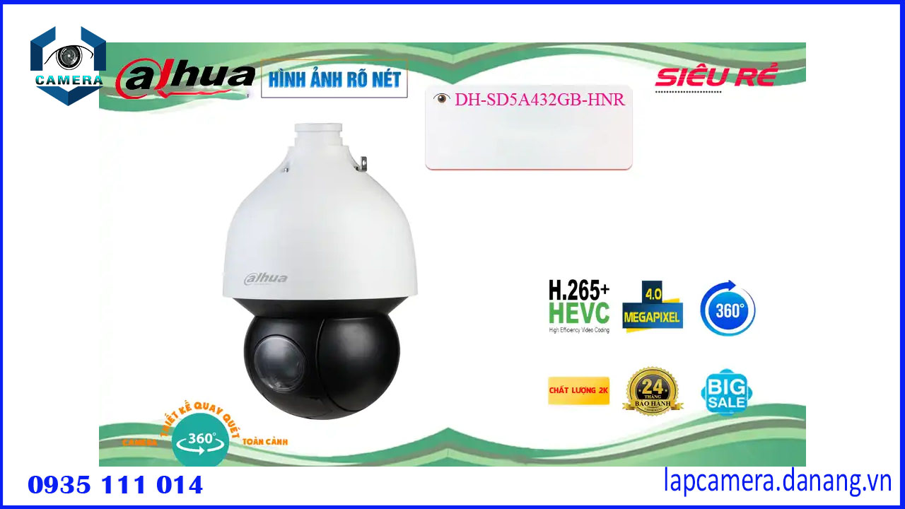 Camera speedom DH-SD5A432GB-HNR zoom quang học